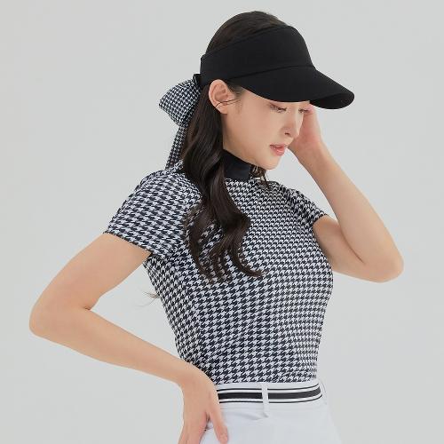 골프쇼핑은 골핑에서 레노마골프 여성 지도리 패턴 어깨 테잎 하이넥 반팔 티셔츠 Rwthl6152 199